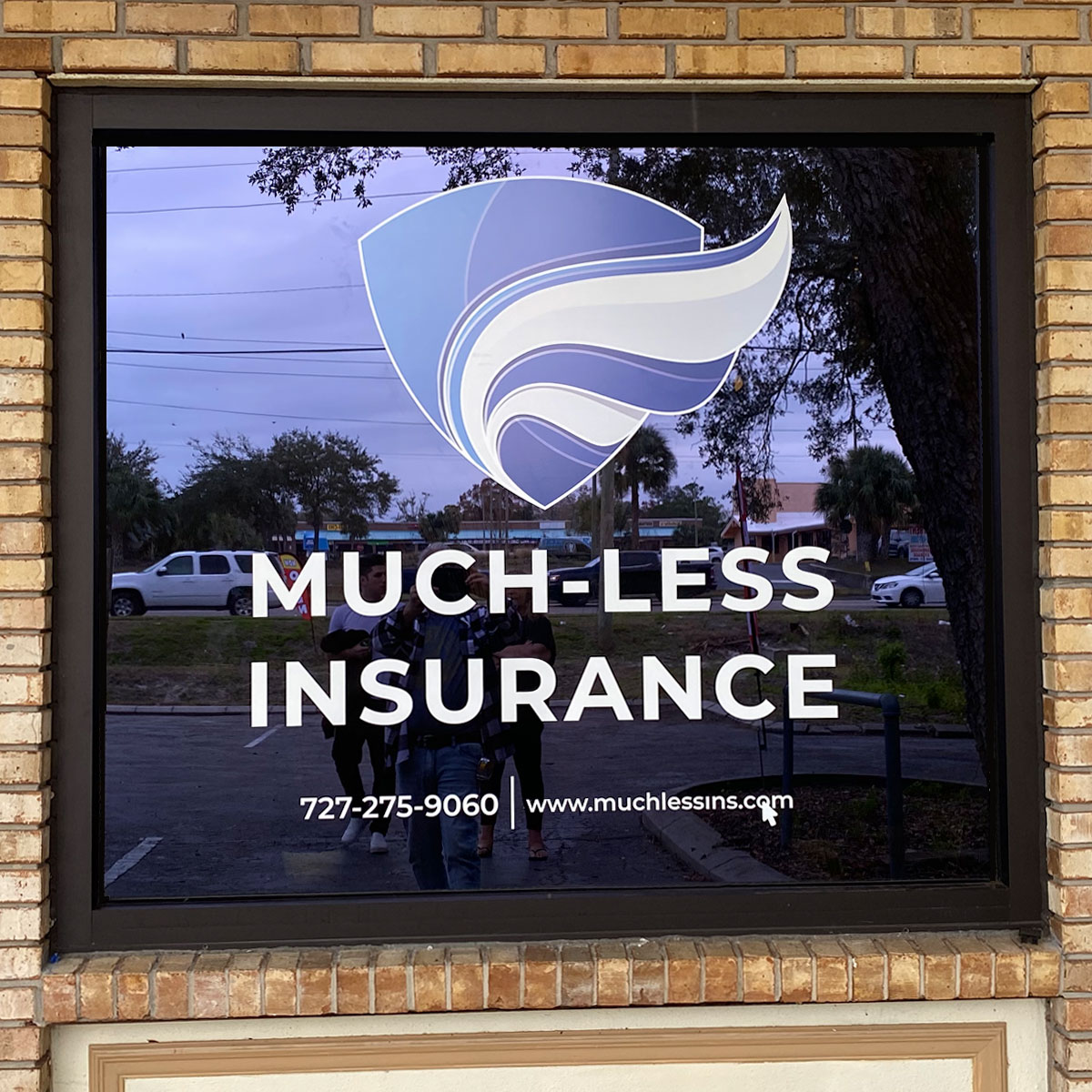 Vinyl Decal Signage for Much-Less Insurance