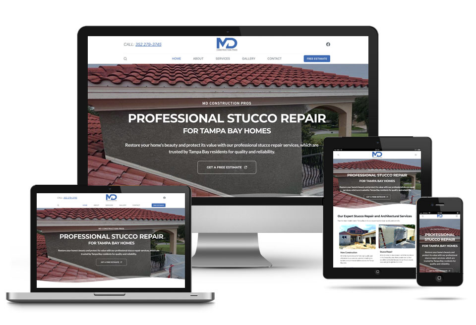 MD Construction Pros Website